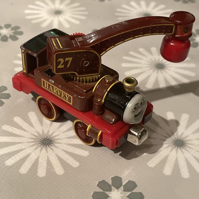 THOMAS THE TANK Engine Harvey Train Diecast Metal Magnetic Push Along ...
