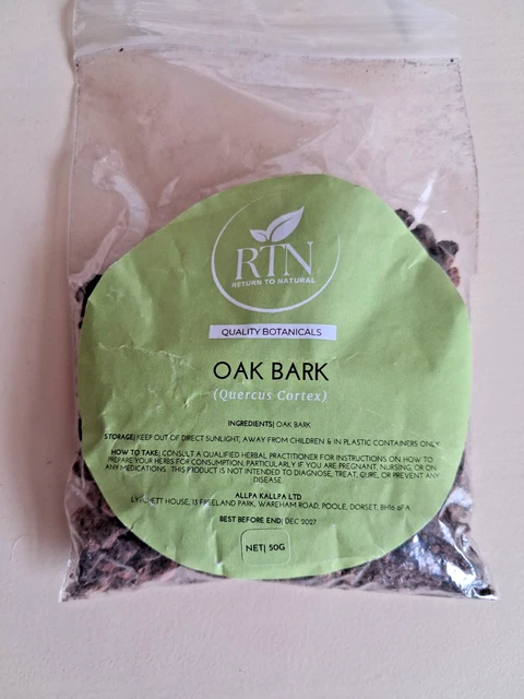 OAK BARK DRIED cut herb (Quercus Cortex) Herbal Tea 50g £3.31 - PicClick UK