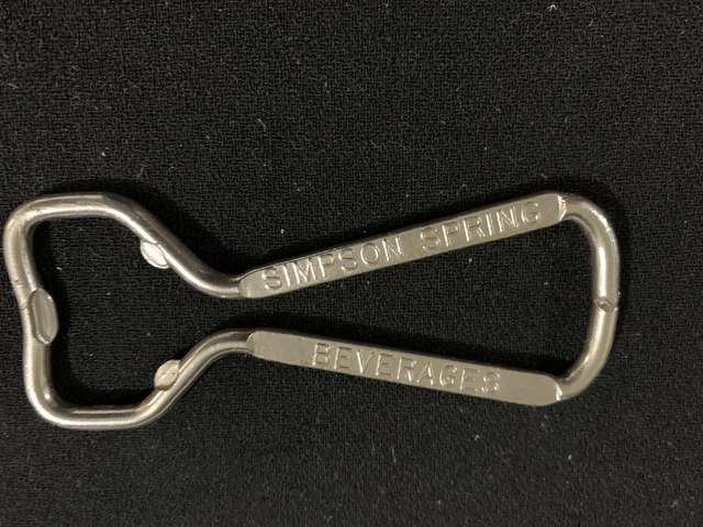 VINTAGE SIMPSON SPRING BEVERAGES Bottle Opener Soft Drink USA $2.99 ...