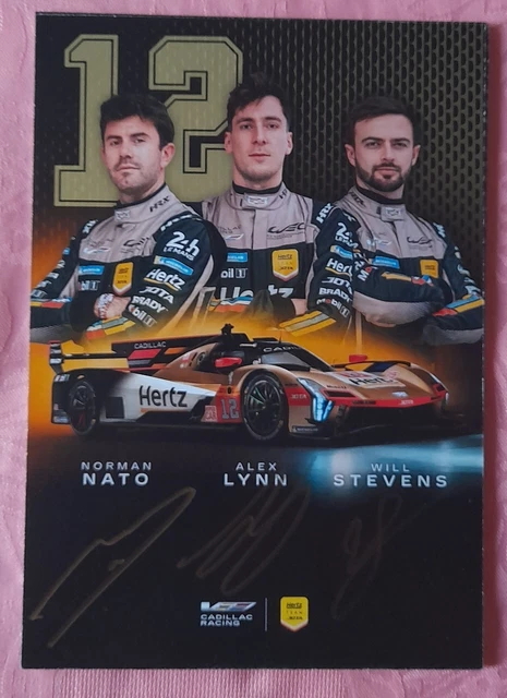 CARTE CARD DEDICACEE 24 Heures Du Mans 2025 Cadillac Jota #12 Le Mans ...