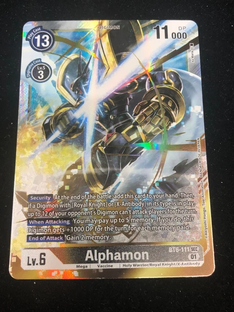 ALPHAMON DIGIMON CARD Game Double Diamond BT6-111 SEC NM $10.00 - PicClick CA