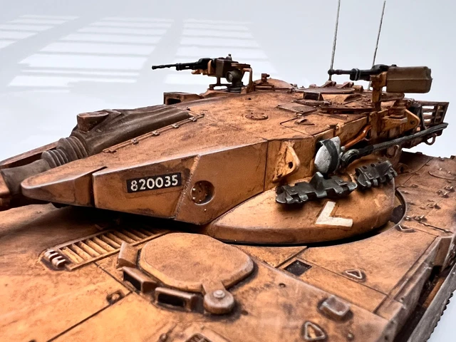 1:35 ISRAEL MERKAVA IDF MBT Panzer Tank Tamiya Model Kit gebaut pro ...