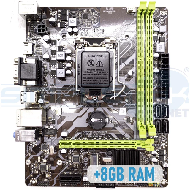 CARTE MÈRE H81M Micro-Atx Matx 8GB RAM LGA 1150 Quatrième Gen i3 i5 i7 M.2 Nvme EUR 179,52 ...