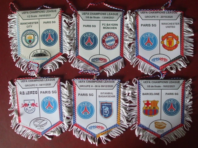 LOT 6 FANIONS PARIS PSG champions league 2020/2021 EUR 50,00 - PicClick FR