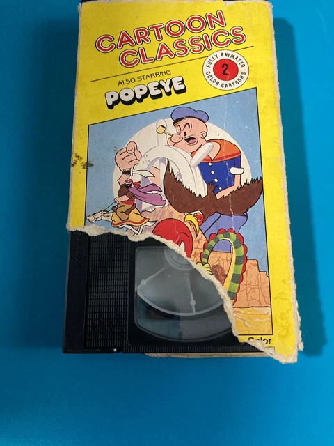 POPEYE CARTOON CLASSICS Fully Animated Color VHS VCR Video Tape Used £9 ...