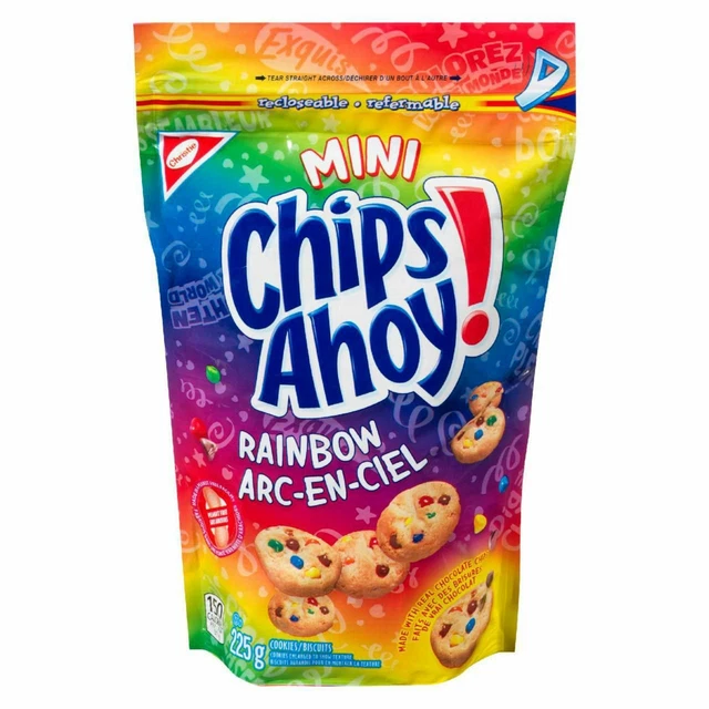CHRISTIE CHIPS AHOY! Mini Rainbow Cookies 225g CANADA FRESH $14.75 ...