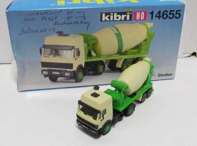 KIBRI H0 14655, gebauter Bausatz LKW MB, Betonmischer, OVP, XU1850X EUR 8,65 - PicClick DE