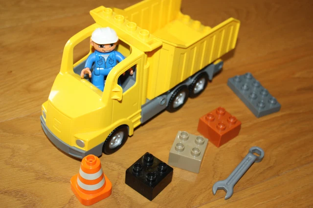 LEGO DUPLO KIPPLASTER Set ( 5651 ) großer Muldenkipper LKW Fahrzeug ...