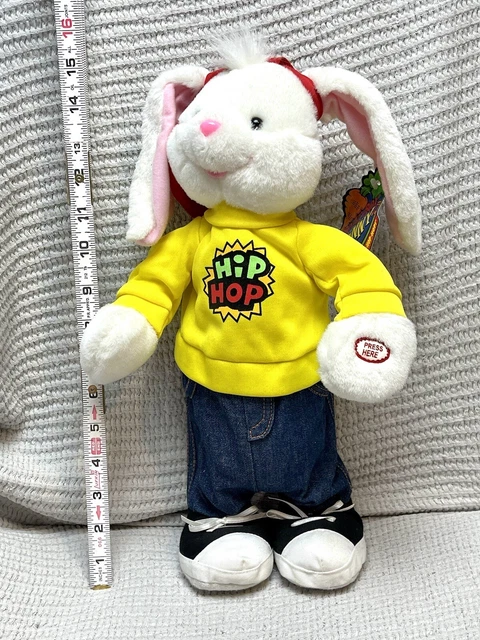 BEAT BOX BUNNY Rabbit Singing Dancing Hip Hop Battery Operated Plush ...
