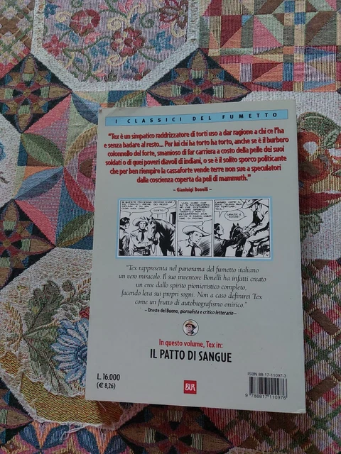 EDIZIONE BUR BROSSURATO Del 1999 I Classici Del Fumetto Tex EUR 5,99 ...