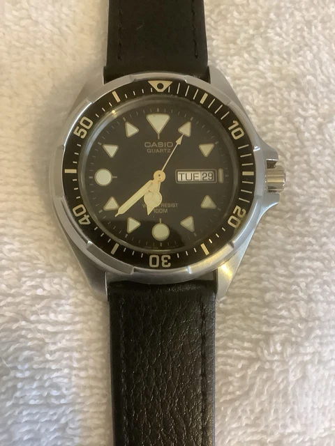 VINTAGE CASIO 394 MD 502 Diver 100m Watch Working Well New Battery ...