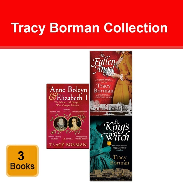 TRACY BORMAN 3 Books Set Fallen Angel, King's Witch, Anne Boleyn ...