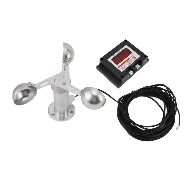 TOWER CRANE WIND Speed Meter With Alarm 3 Cup Wind Cup Design For 360 £ ...