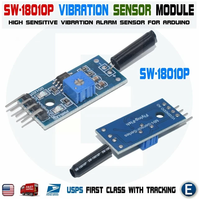 HIGH SENSITIVE VIBRATION Switch Sensor Module SW-18010P Alarm Sensor ...