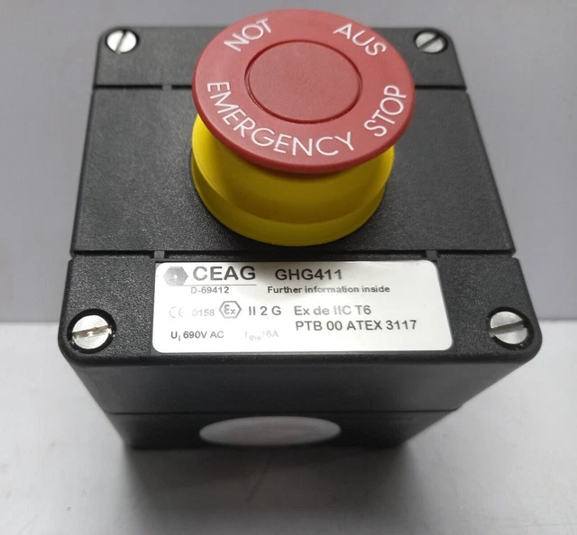 CEAG GHG411 GHG4118151R0001 Emergency Stop control Station Ui 690VAC ...