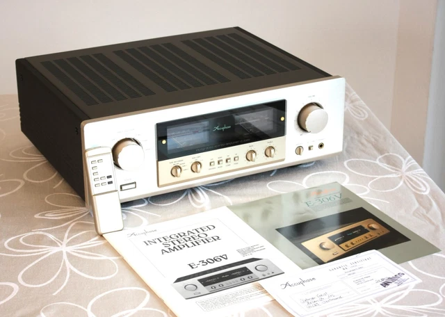 ACCUPHASE MODEL E-306V Amplifier Vollverstärker PIA Fernbedienung & BDA ...