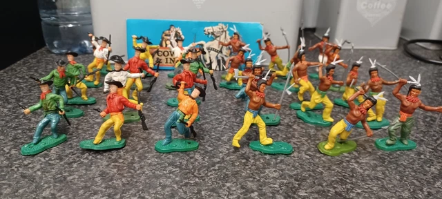 LIKE TIMPO VINTAGE NOS Wild West Cowboys & Indians! 30 Figures. £19.99 ...