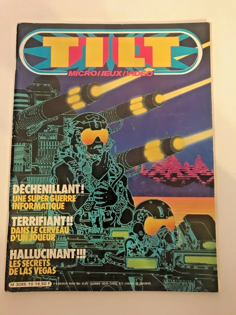 RARE TILT MAGAZINE N°10 Mars 1984 Jeux Vidéo Retro Gaming Etat ...