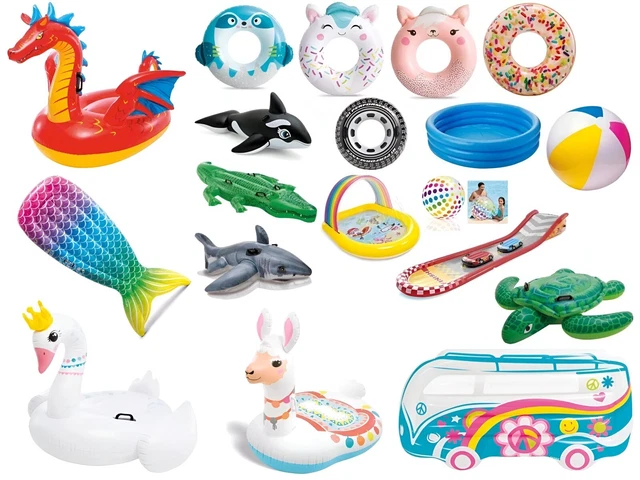 INFLATABLE RIDE ON Swimming Pool Swim Floats Raft Kids Water Summer ...