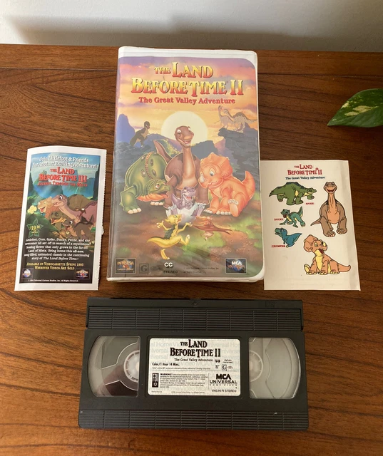 THE LAND BEFORE Time II 2 VHS Tape The Great Valley Adventure 1994 ...