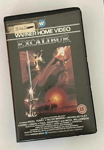 VHS EX RENTAL Excalibur - Warner Home Video - 1982 £14.99 - PicClick UK