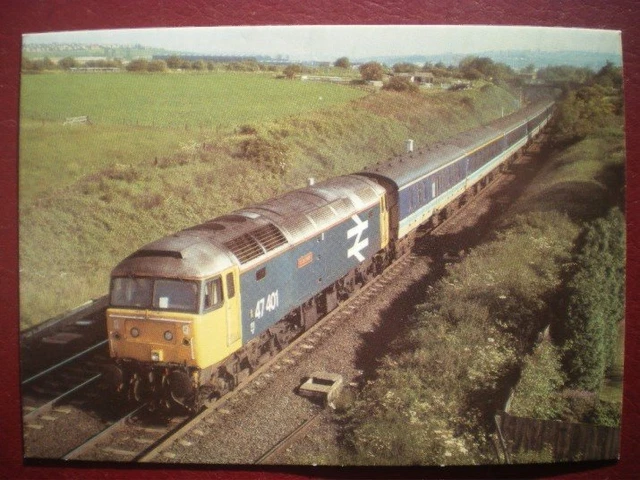 POSTCARD RP RAIL Class 47 Loco 47401 'North Easter' At Gateshead £1.25 ...