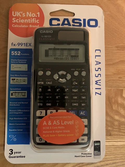 CASIO FX-991EX CLASSWIZ Scientific Calculator - Black £12.99 - PicClick UK