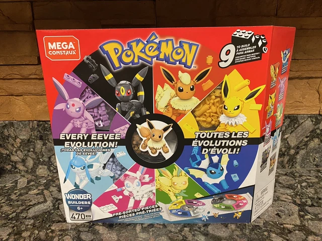 MEGA CONSTRUX POKEMON Every Eevee Evolution 9 Figure SET 470 pcs NIB £ ...