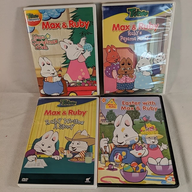 4 MAX & Ruby DVDs Treehouse Nick Jr Easter Christmas Pajama Party Story ...