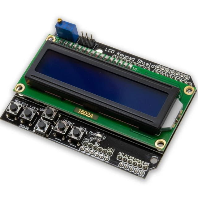 1602 16X2 LCD KEYPAD Display Shield HD44780 Screen Module £5.95 ...