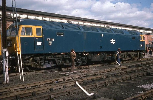 ORIGINAL COLOUR SLIDE of ex works 47114 BR class 47 diesel loco £4.19 ...
