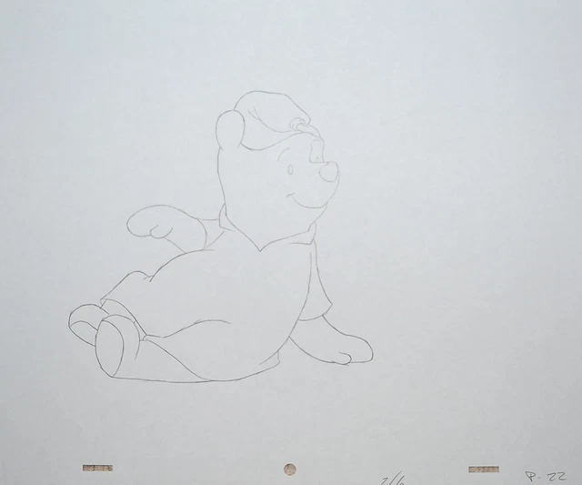 Winnie the Pooh Rabbit Walt Disney Production Animation Cel Drawing ...