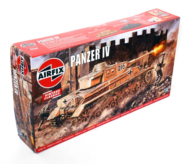 AIRFIX PANZER IV Tank Model Kit "Vintage Classics" Series 1:76th Scale ...