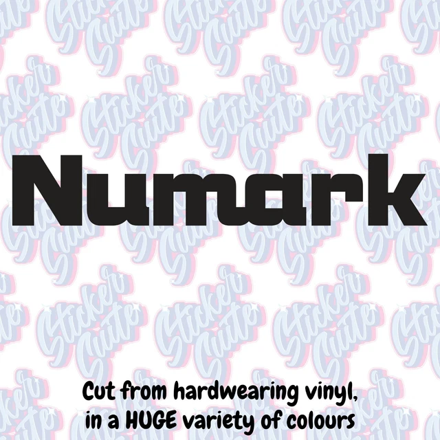 NUMARK LOGO STICKER/DECAL - Choose Your Size and Colour! £3.00 ...