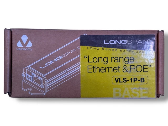 VERACITY LONGSPAN VLS-1P-B Long Range Ethernet & POE £80.00 - PicClick UK