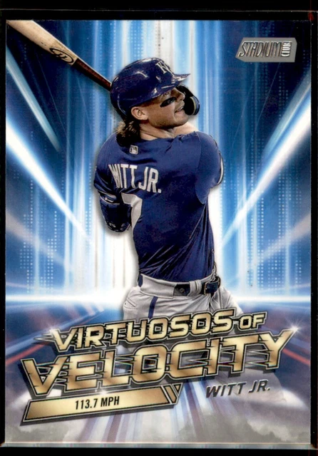 2023 STADIUM CLUB Virtuosos of Velocity Bobby Witt Jr. Kansas City ...