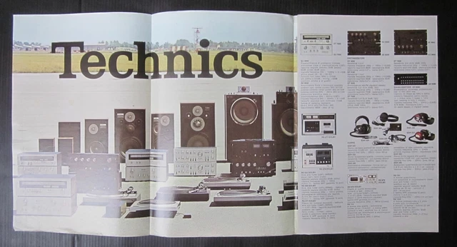TECHNICS CATALOGO BROCHURE Hi-Fi amplificatori registratori giradischi ...