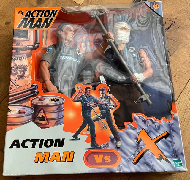 ACTION MAN VS X Figure Set Rare Vintage 1998 Hasbro Unplayed Boxed ! £ ...