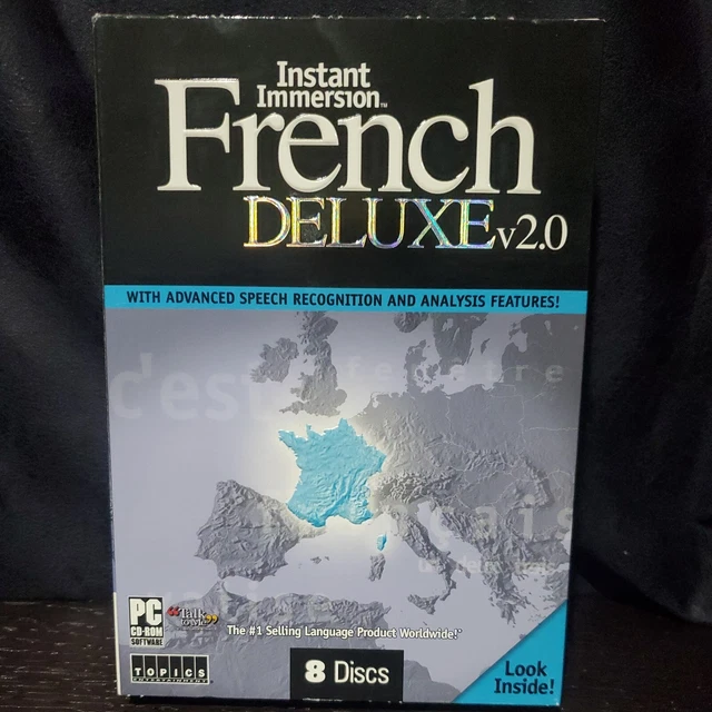 INSTANT IMMERSION FRENCH Deluxe 2.0 2005 CD 8 Disc Set $12.93 - PicClick CA