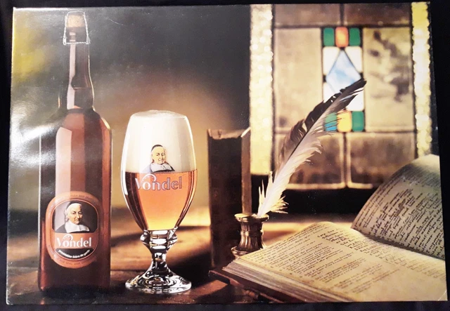 ANCIENNE PLAQUE CARTON Serigraphiee Biere Vondel Belgique N°708/178 EUR ...