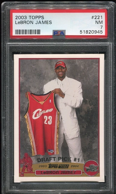 2003-04 TOPPS NBA DRAFT LeBron James Rookie #221 PSA 7 EUR 399,99 ...