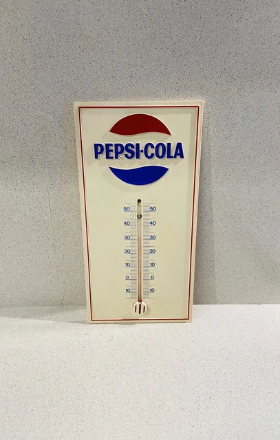 PEPSI COLA THERMOMETER Plate Billboard Coca Cola £102.70 - PicClick UK