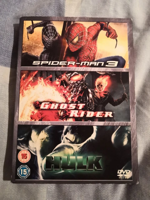 SPIDER-MAN 3/GHOST RIDER/HULK (Marvel DVD Set) WITH SLIP COVER £2.98 ...