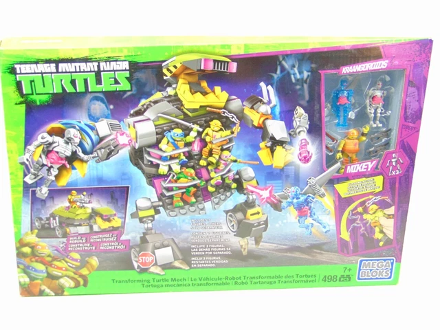 MEGA BLOKS NINJA turtles nickelodeon véhicule robot transformable ...