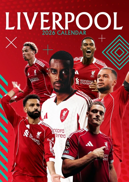 2026 LIVERPOOL FC A3 Calendar £14.99 - PicClick UK