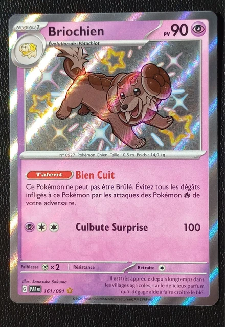 CARTE POKÉMON - BRIOCHIEN SHINY 151/091 DESTINÉES DE PALDEA CARTE NEUVE ...