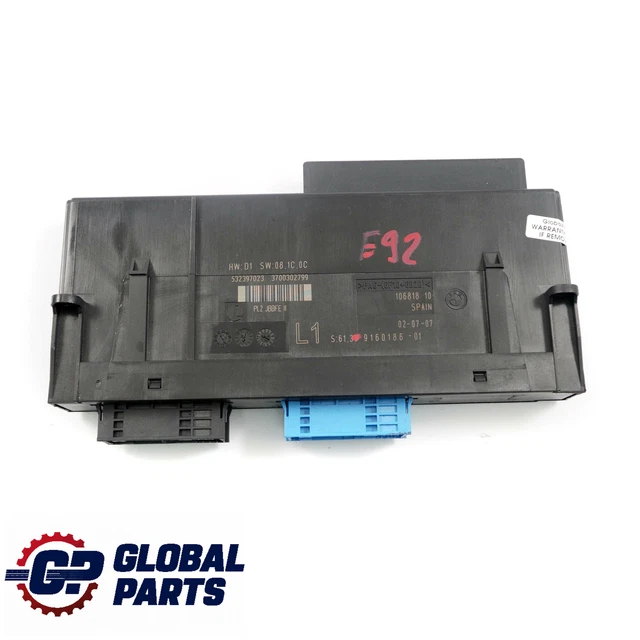 BMW 3 SERIES E92 ECU Body Control Module Junction Box L1 PL2 JBBFE II ...