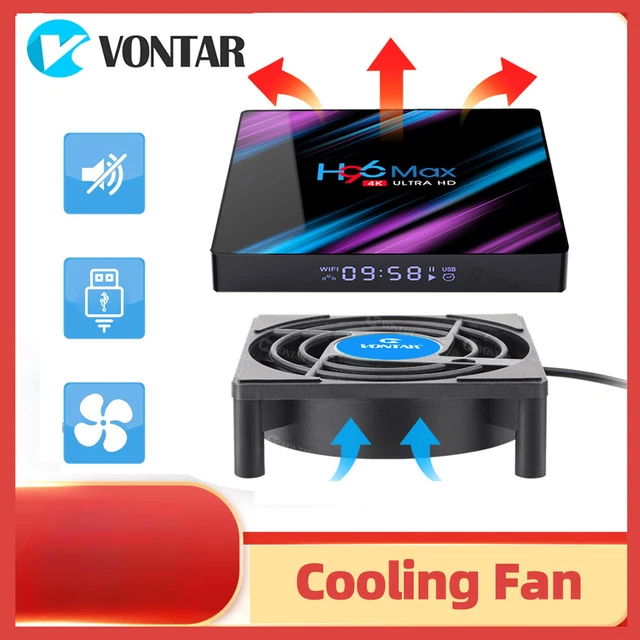 MINI COOLING FAN TV Box PC cooler Set Top Box Quiet Cooler USB Power ...