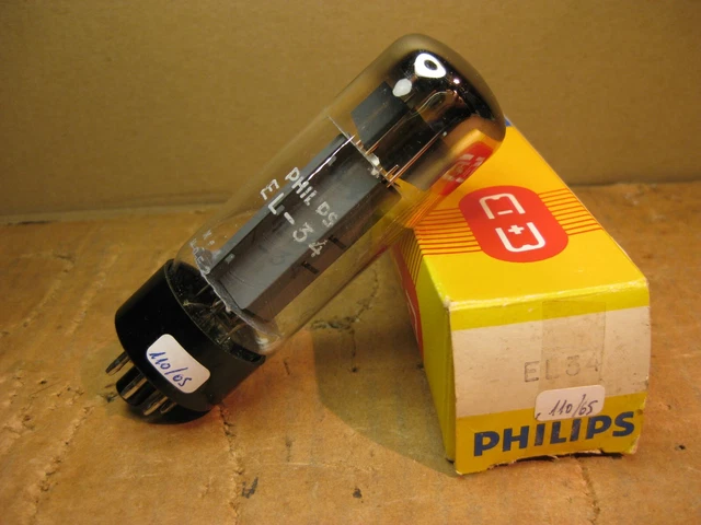 PHILIPS EL34 VALVOLA Tube Nos Nib (6Ca7) £68.88 - PicClick UK