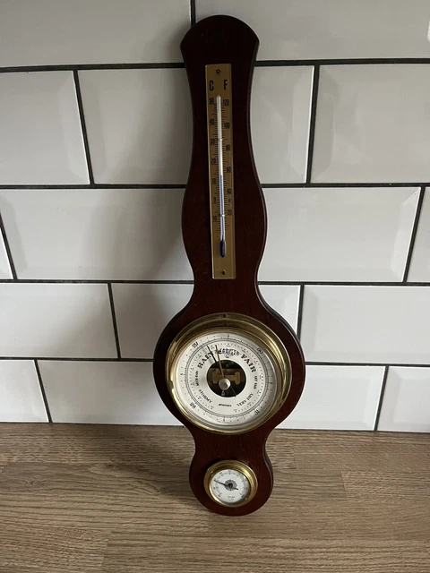 VINTAGE STAIGER GERMAN Banjo Barometer, Thermometer, Hygrometer ...